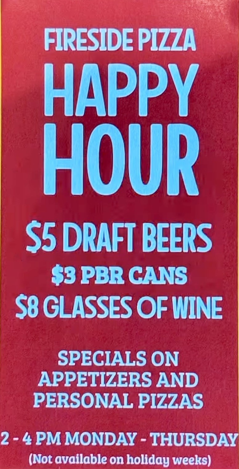 Happy Hour at Fireside Pizza - Love North Tahoe